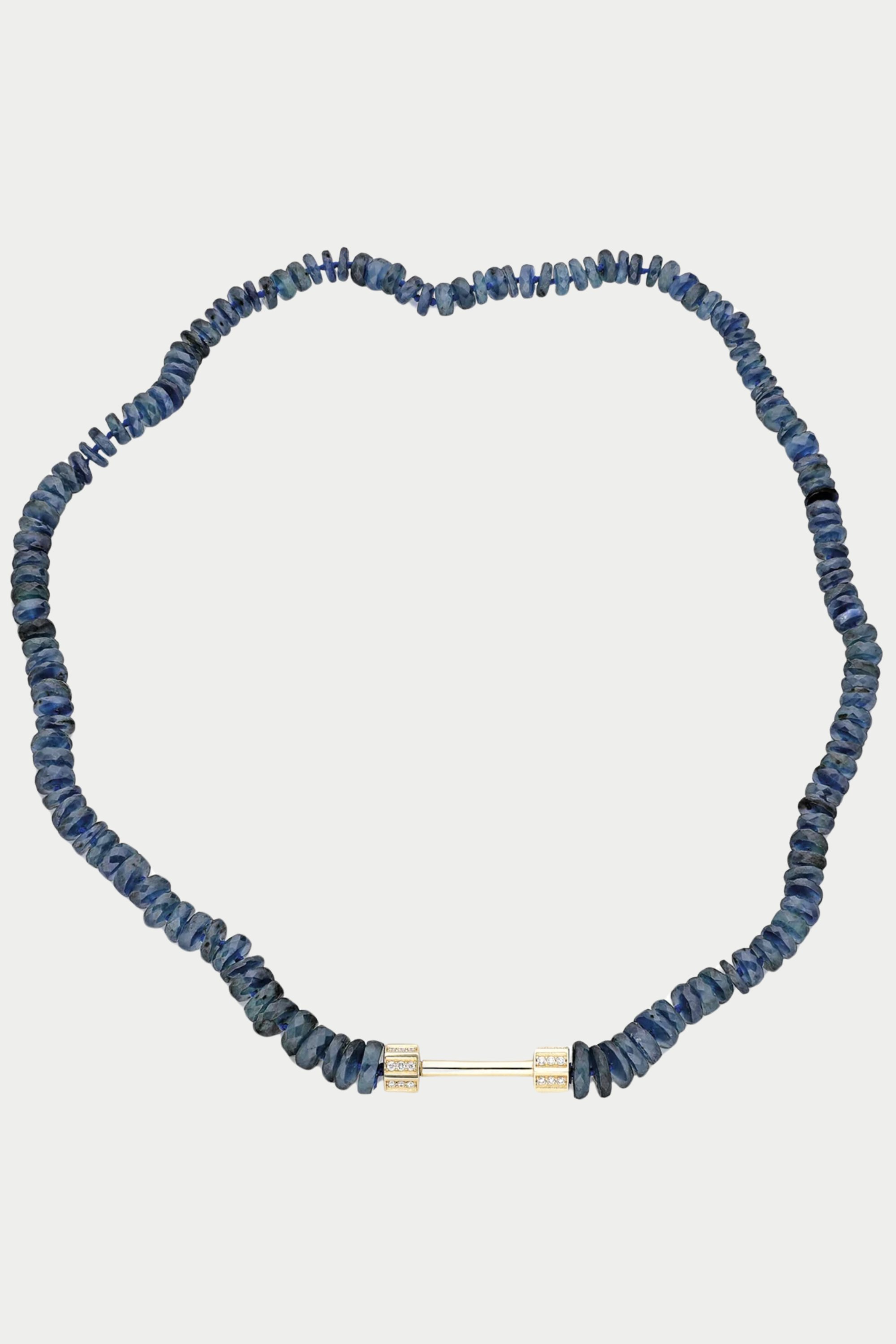 "Bosfor" Natural Sapphire Strand, Sapphire & Diamonds – Kick Pleat