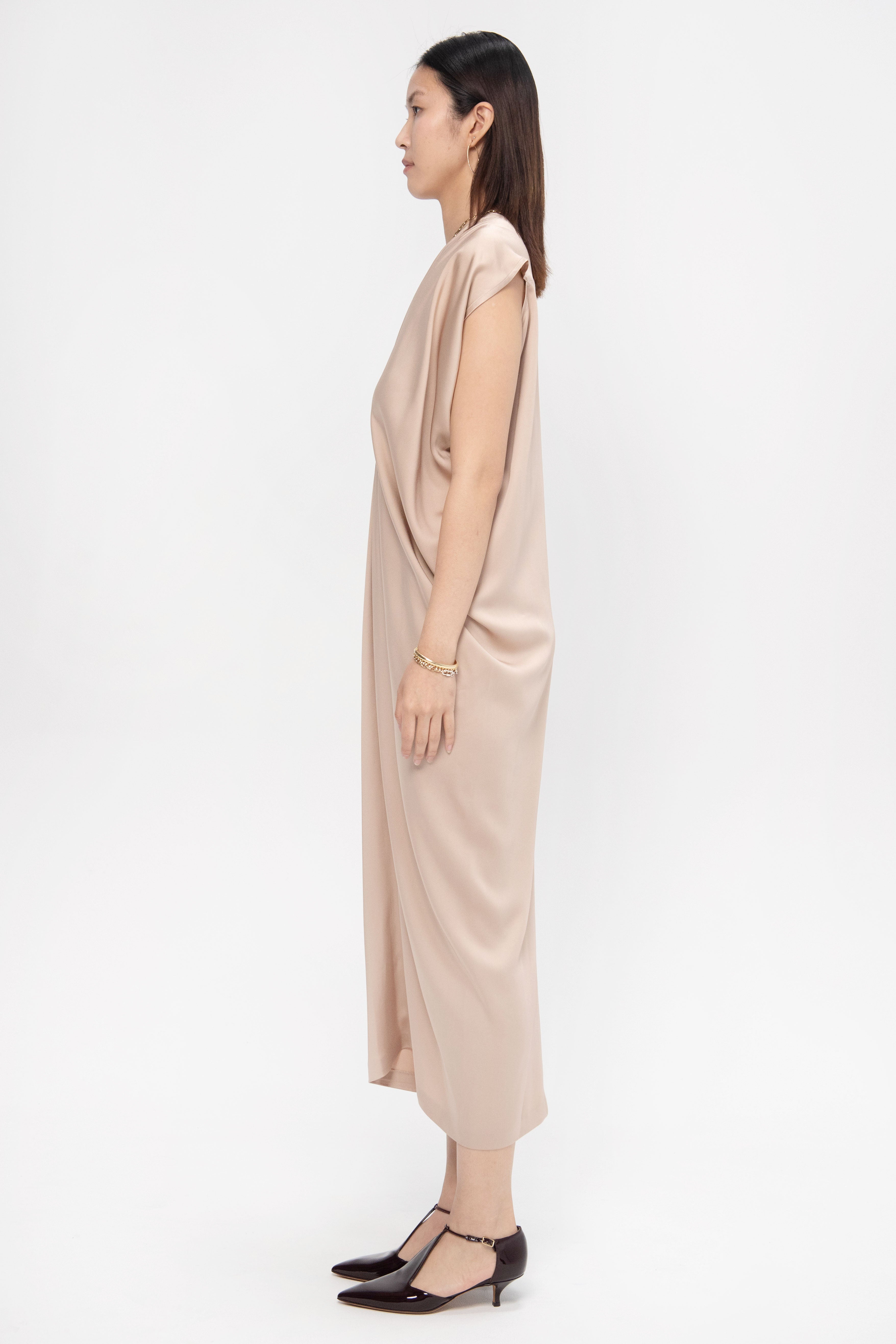Eve Issa Dress, Blush – Kick Pleat