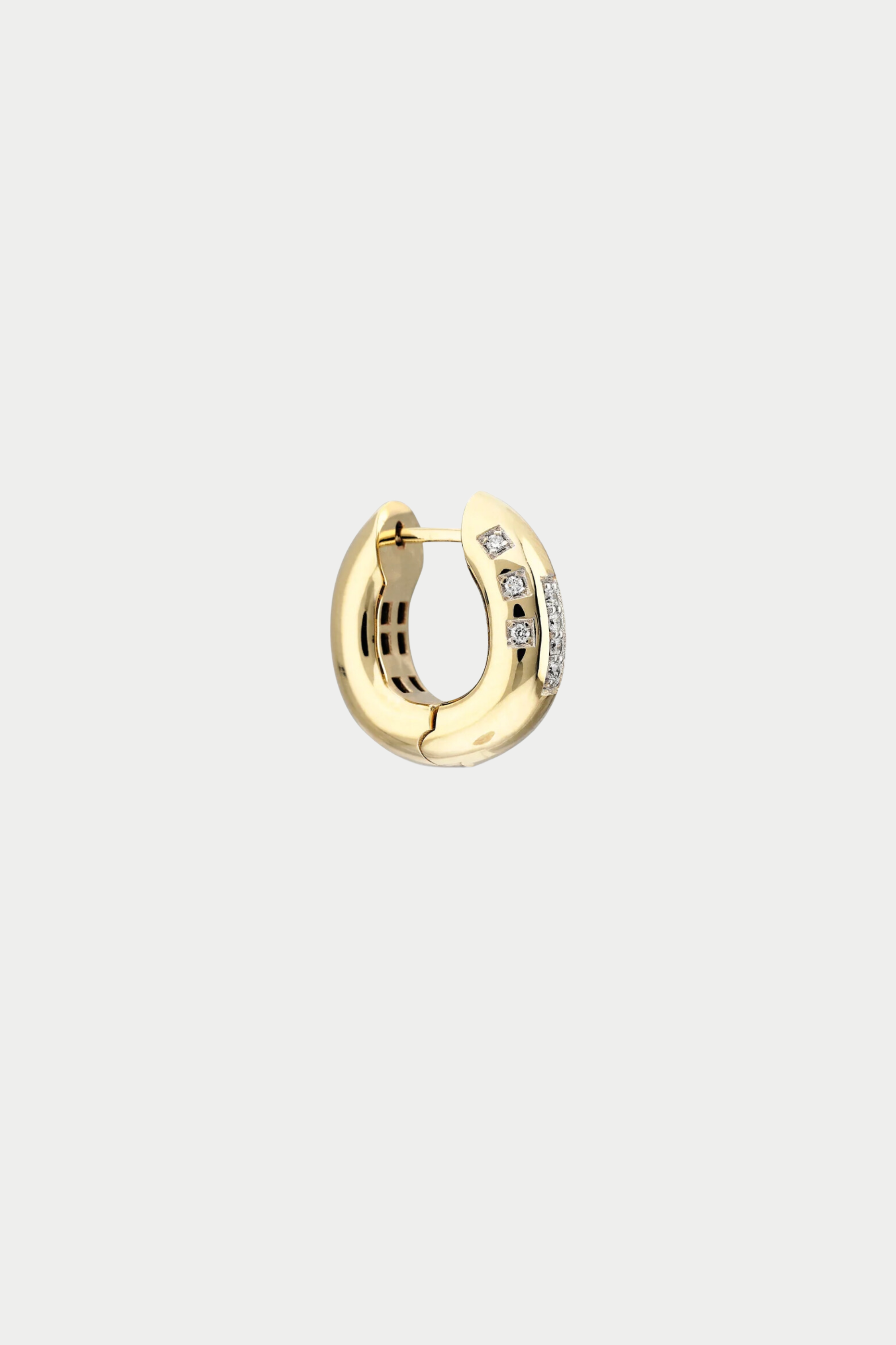 Bomba Series Hoop Earring, Yellow Gold – Kick Pleat