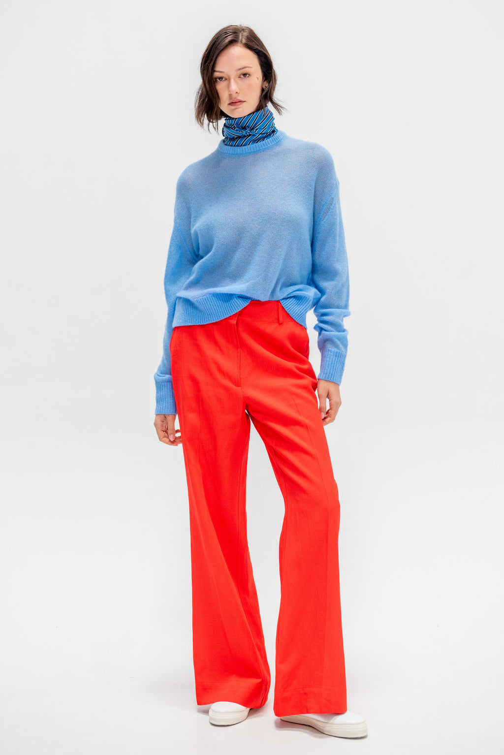 Apiece Apart Softest Tissue Weight Sweater, Cornflower – Kick Pleat