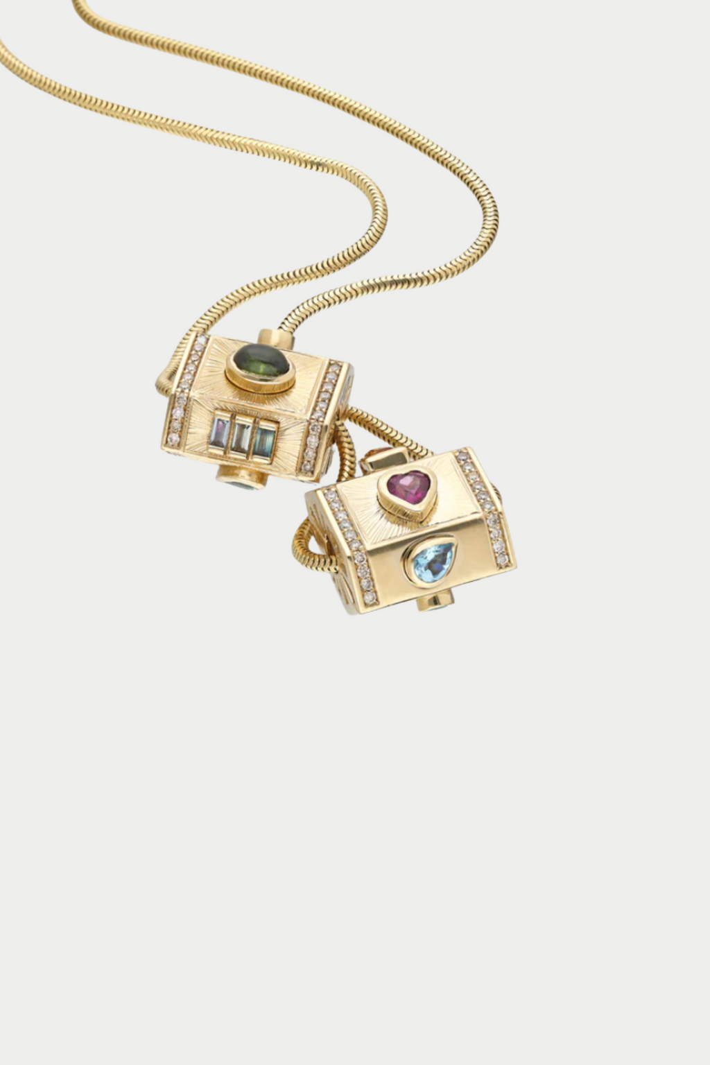 Snake Tube Chain, Yellow Gold – Kick Pleat