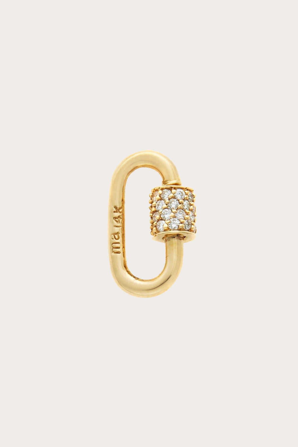 Stoned Baby Lock with Diamonds, Yellow Gold – Kick Pleat